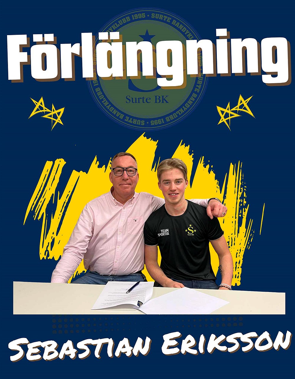 Sebbe har förlängt kontraktet / Surte BK - Surte Herr